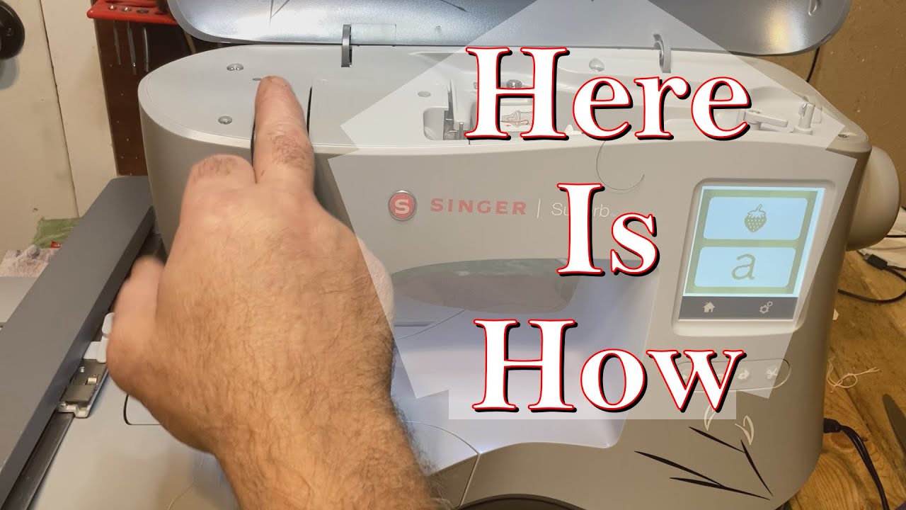 Threading an Embroidery Machine Singer EM200 Superb - YouTube