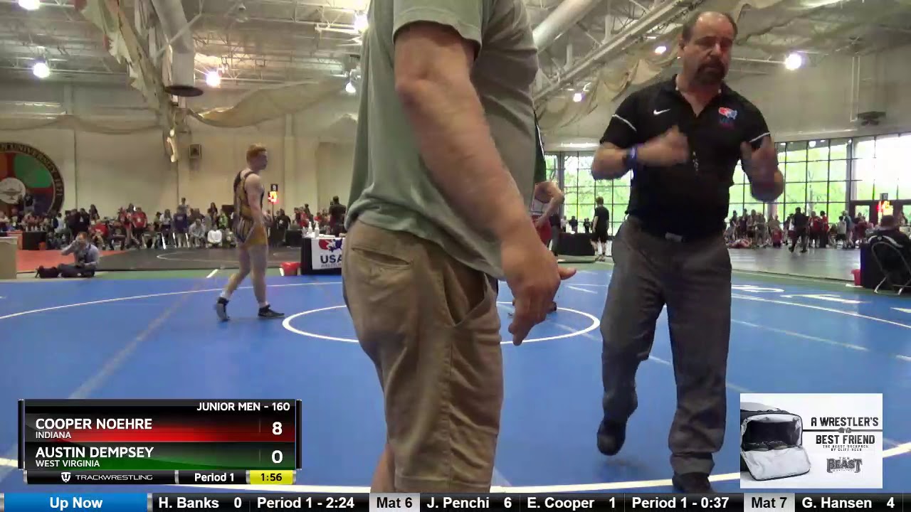 Junior Men 160 Cooper Noehre Indiana Vs Austin Dempsey West Virginia ...