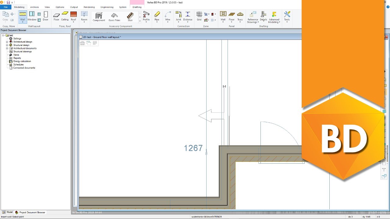 5: Drawing Walls [Vertex BD Steel Framing Tutorial] - YouTube