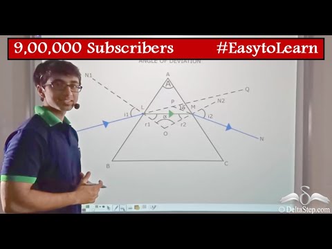 Prism Angle of Minimum Deviation | Refraction of Light | Class 10 ...