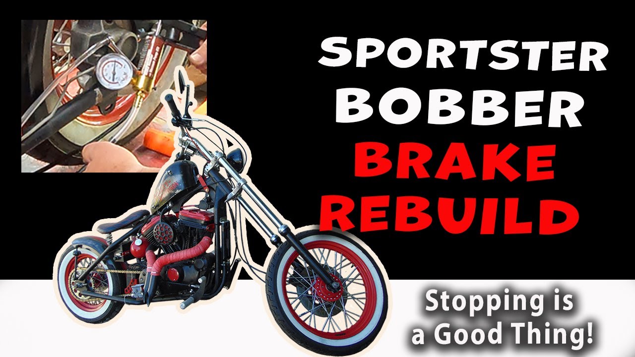 Sportster Chopper Brakes get rebuilt. - YouTube