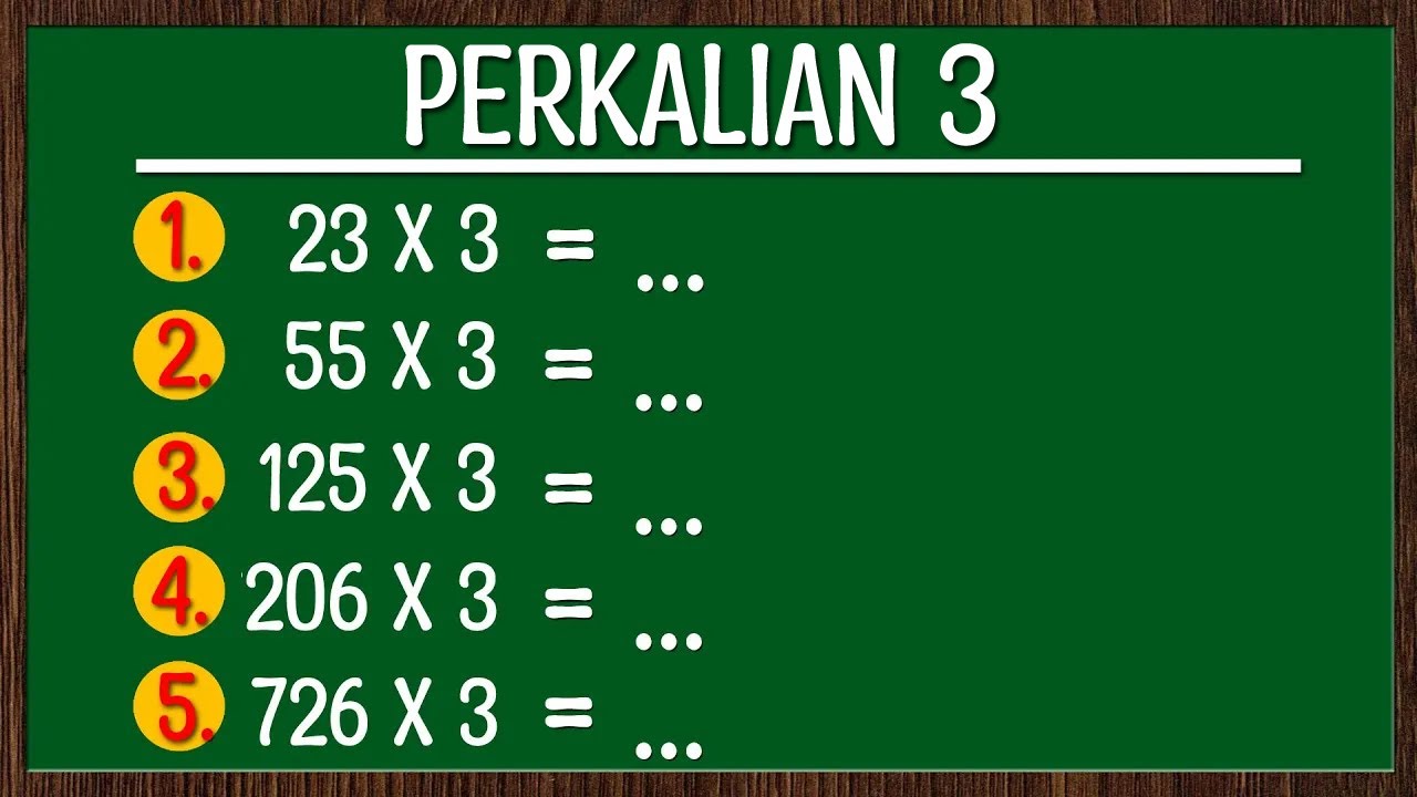 Cara Belajar Matematika Perkalian Dengan Cepat - YouTube