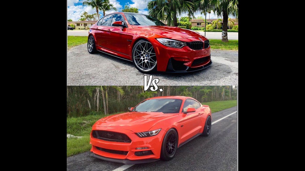 Procharged 5.0 vs Bolt on/E85 DCT M3 - YouTube