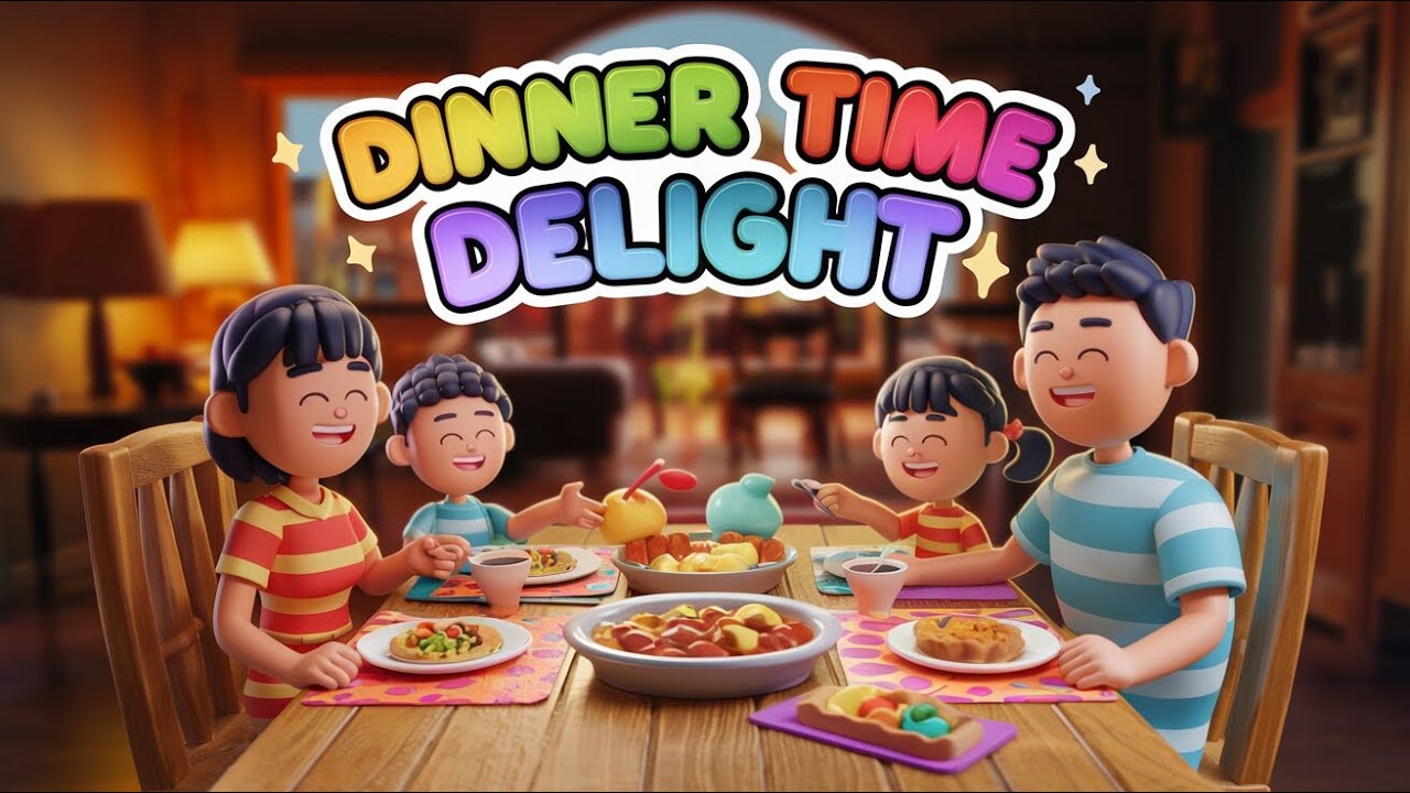 Dinner time delight song | BHB kids song and nursery rhymes - YouTube