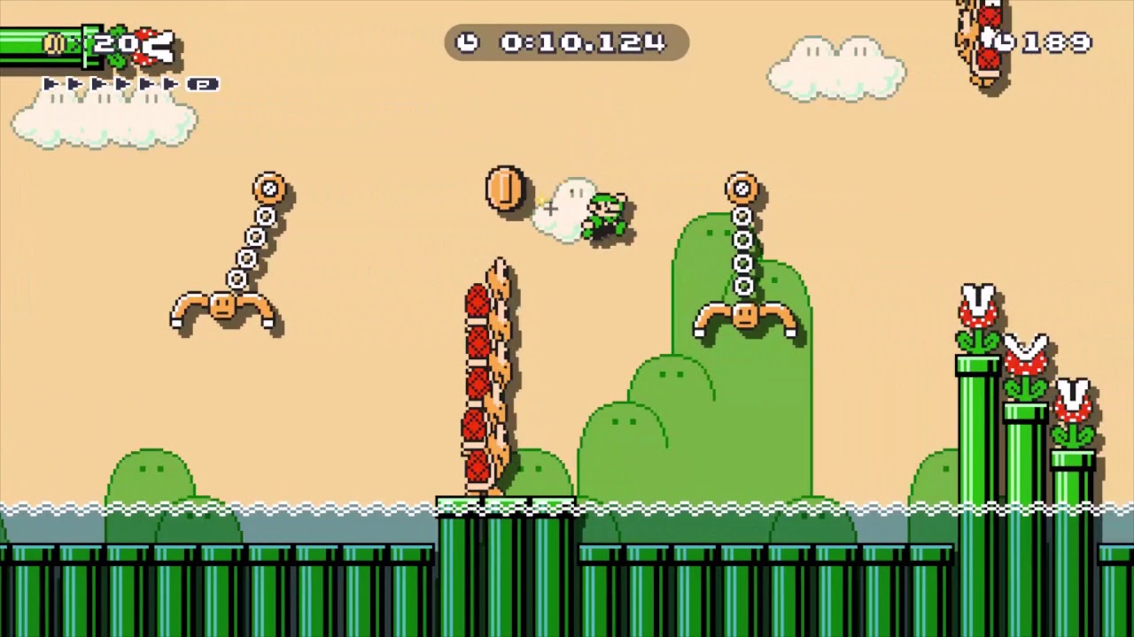 SMM2 | Swinging Claw Flyway (Ninji Speedrun) - YouTube