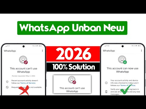 WhatsApp Ban Problem 2026 | This account can't use Whatsapp Problem New Solution 2026