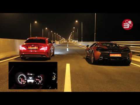 Benz CLA45AMG vs McLaren 570s
