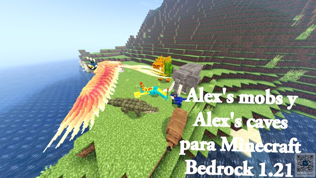 ¡ALEX'S MOBS🐊 Y ALEX'S CAVES⛏️ ADDONS PARA MINECRAFT BEDROCK 1.21!(¡SIN ...
