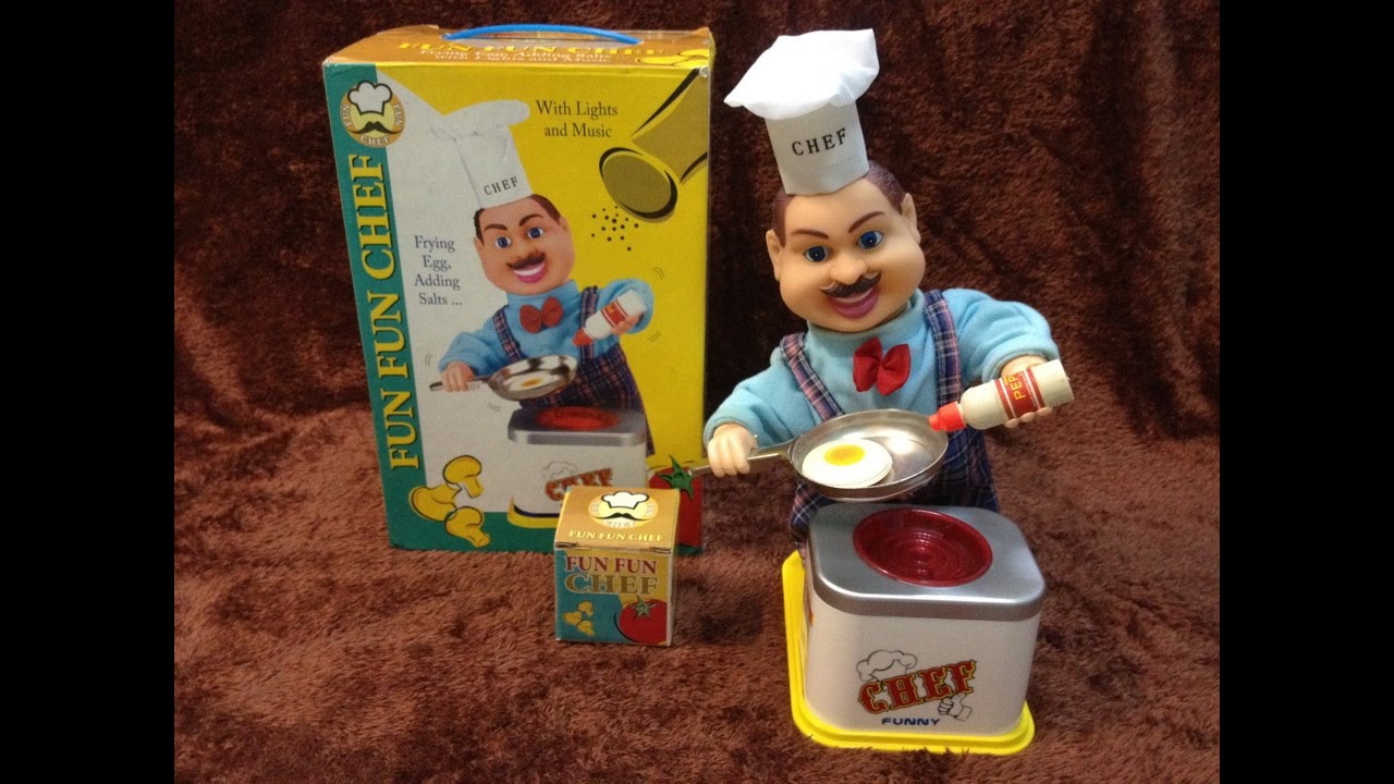 Funny Chef Battery Operated Toy Cooking - YouTube