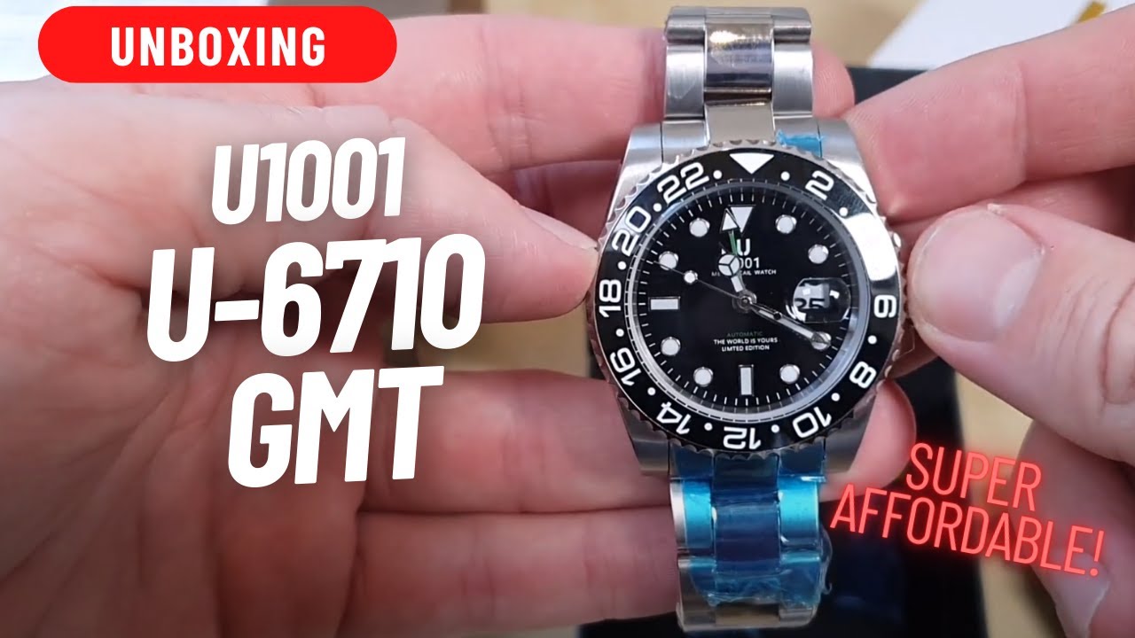 UNBOXING: U1001 U-6710 GMT WATCH - YouTube