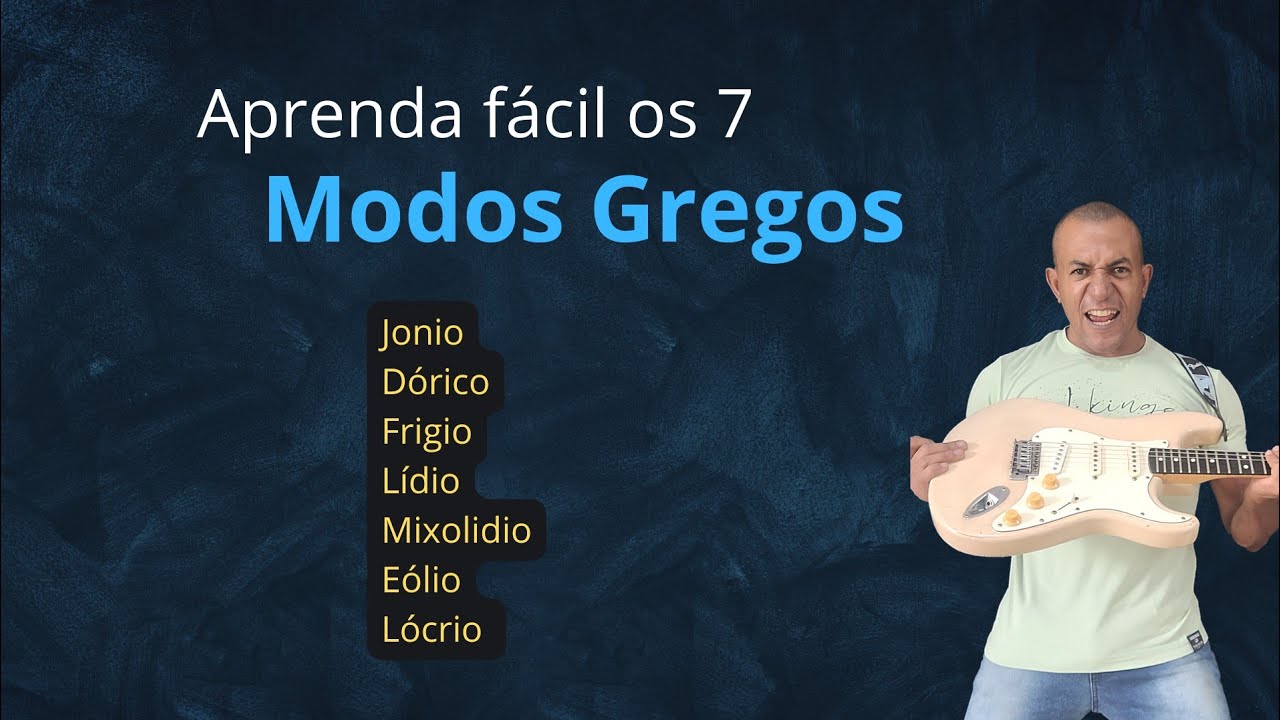 APRENDA FÁCIL OS 7 MODOS GREGOS 1 em C #guitarrasolo #aprenderguitarra ...