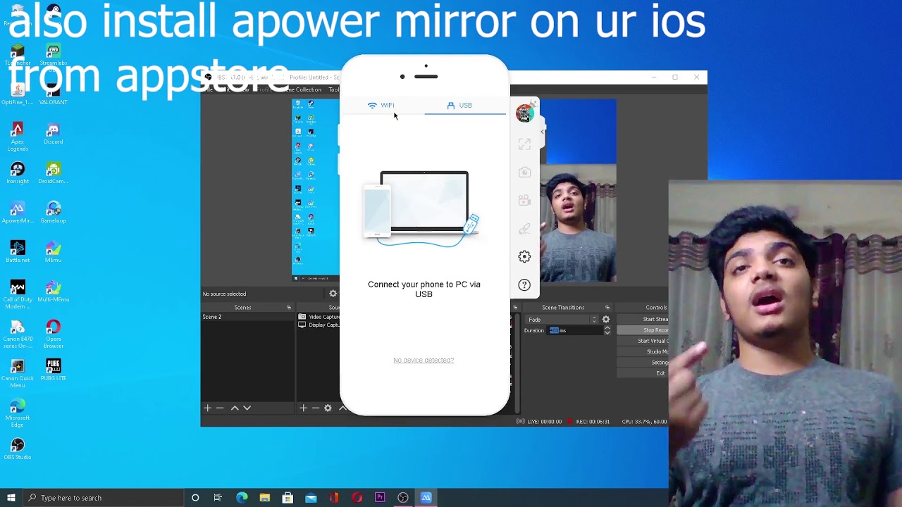 MIRROR MOBILE SCREEN WITH USB IN IOS OR ANDROID NO WIFI RQUIRED,NO ...