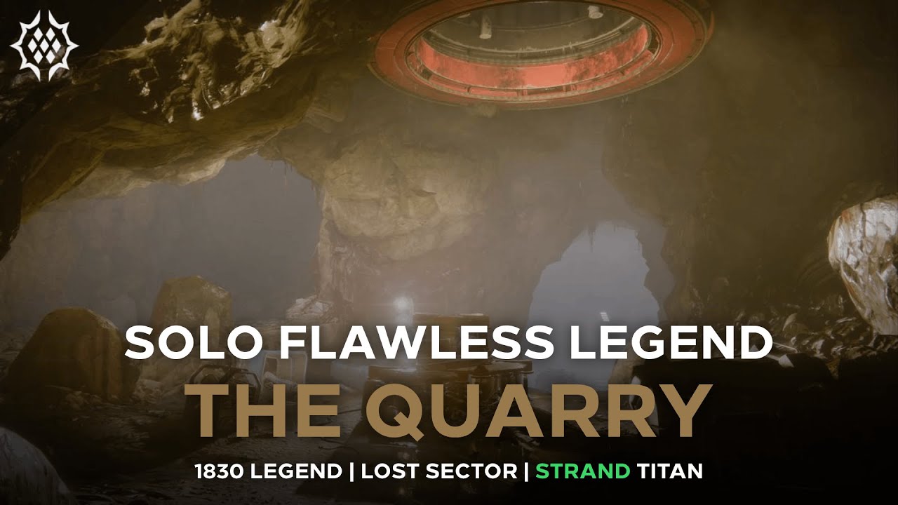 Solo Flawless Legend 1830 The Quarry Lost Sector [Destiny 2] - YouTube