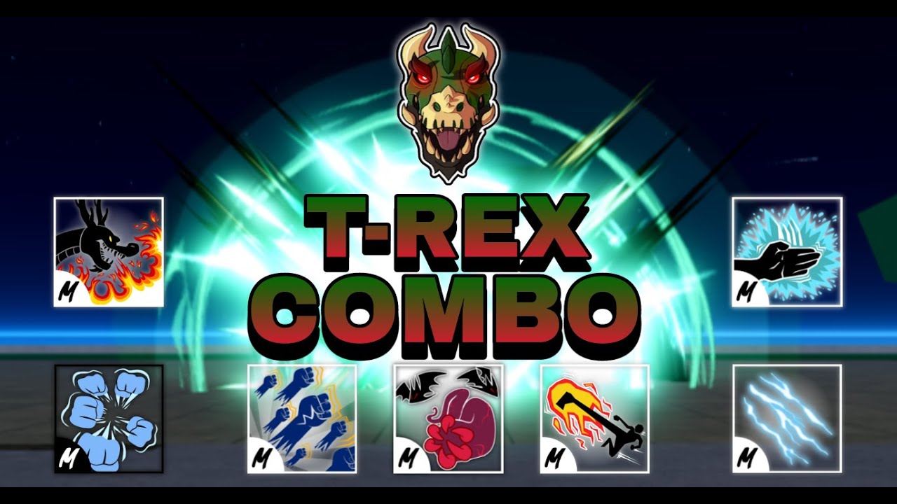BLOX FRUITS T-REX COMBO/ブロックスフルーツティラノサウルスコンボ #bloxfruits # ...