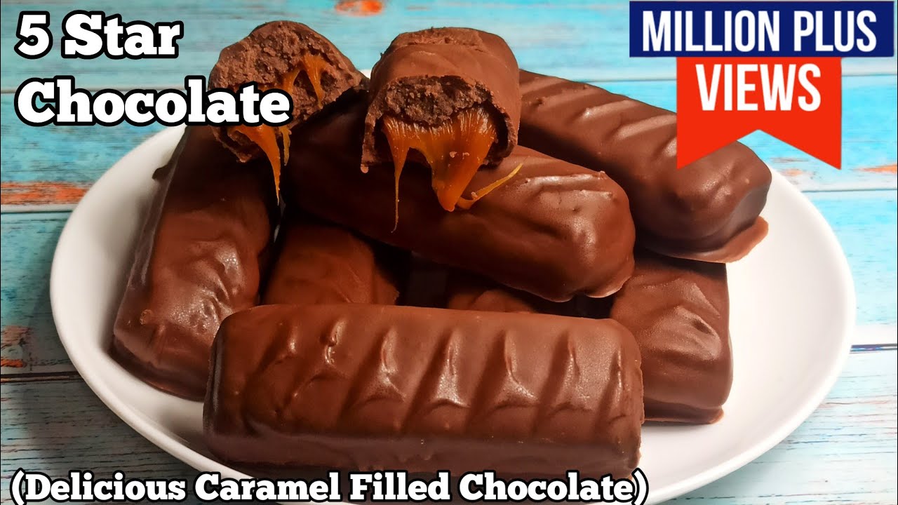 Homemade 5-Star Chocolate Recipe with Caramel Filling ~ Step-by-Step ...