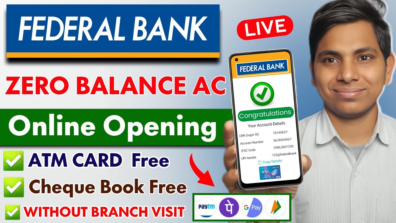 Federal Bank Zero Balance Account Opening Online 2024 | Fed selfie ...