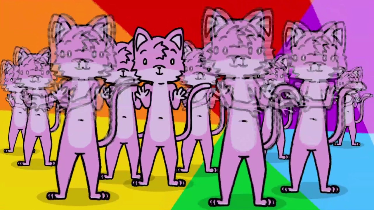 10 pink dancing cats - YouTube
