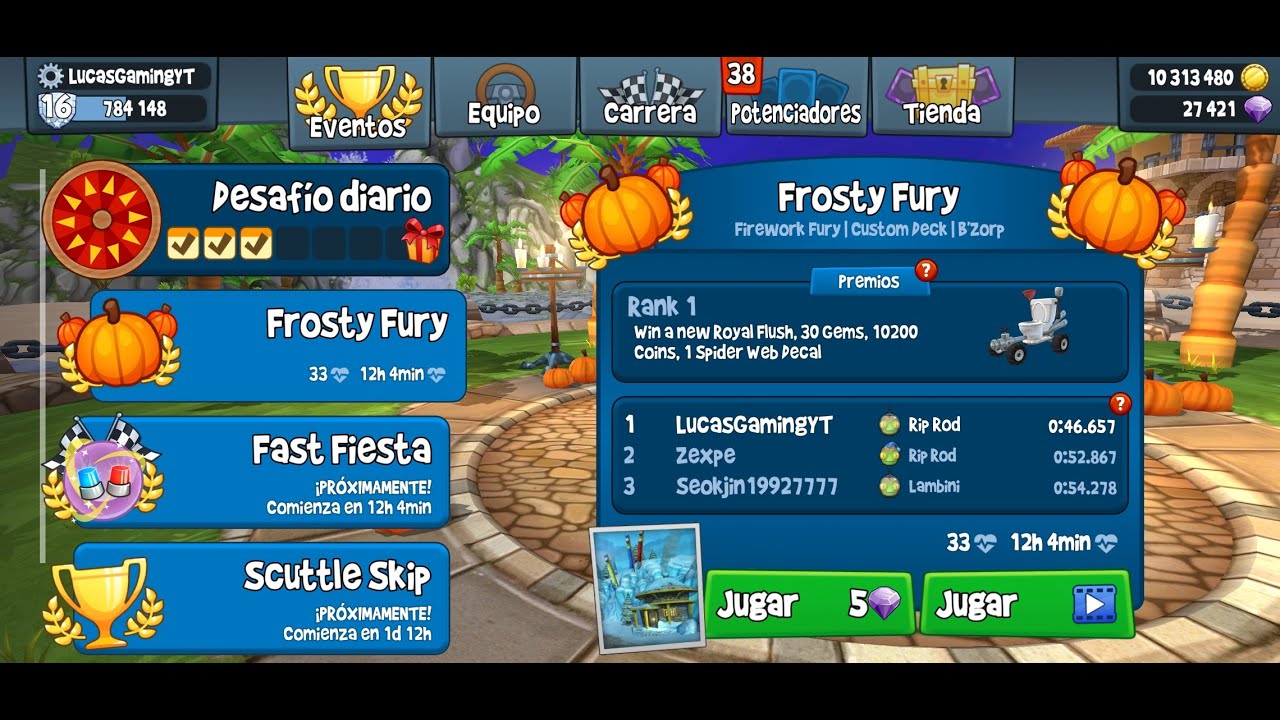 BEACH BUGGY RACING 2: TORNEO FROSTY FURY | FUEGOS ARTIFICIALES | #698 ...