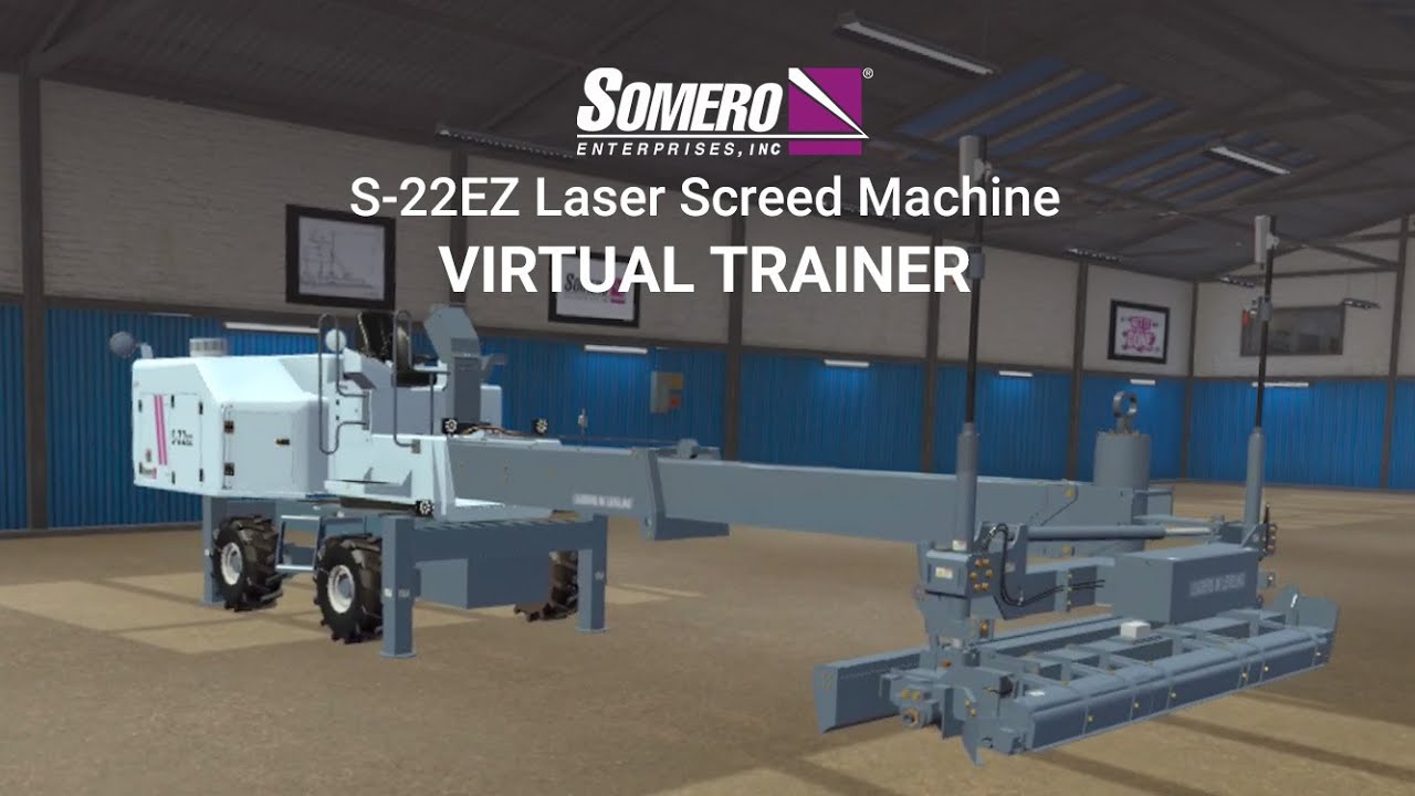 Somero S-22EZ Laser Screed Machine Virtual Trainer by ForgeFX ...