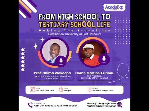 From High School to Tertiary School Life: Making the Transition - YouTube