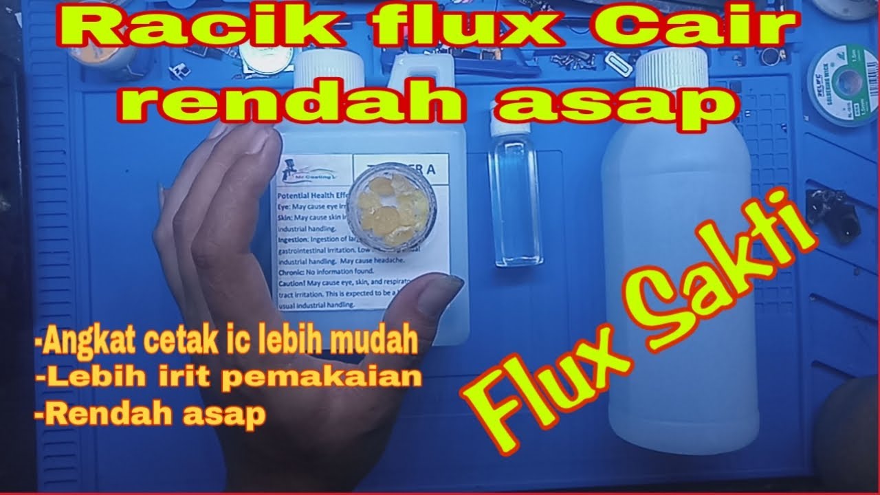 Cara membuat Flux solder Cair || cara bikin flux solder - YouTube