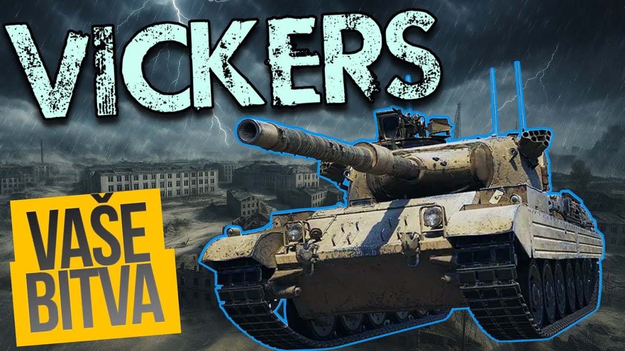World of Tanks/ Komentovaný replay/ Vickers MBT Mk 3 - YouTube