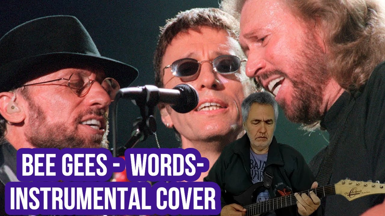 Bee Gees Words- electric guitar cover - YouTube
