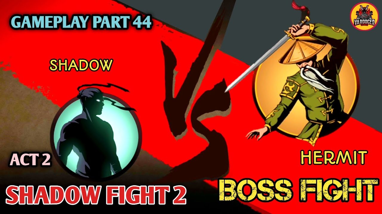 Shadow Vs Hermit🔥 | Act 2 Final Boss | Boss Fight Shadow Fight 2 ...
