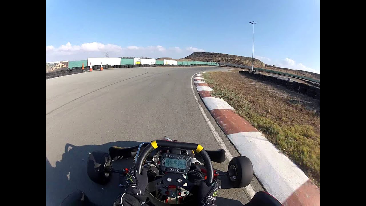 Daytona raceway Cyprus ROK senior karting Ioannis Spanias-free practise ...