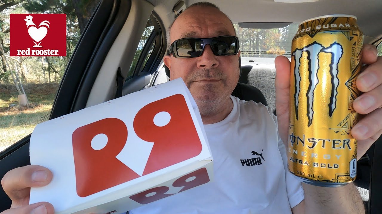 Red Rooster $5 Crunch Box & Monster Ultra Gold - YouTube