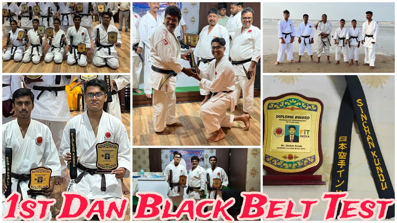 1st Dan Black Belt Test | 3rd Summer Camp Training | Karate Vlog ...