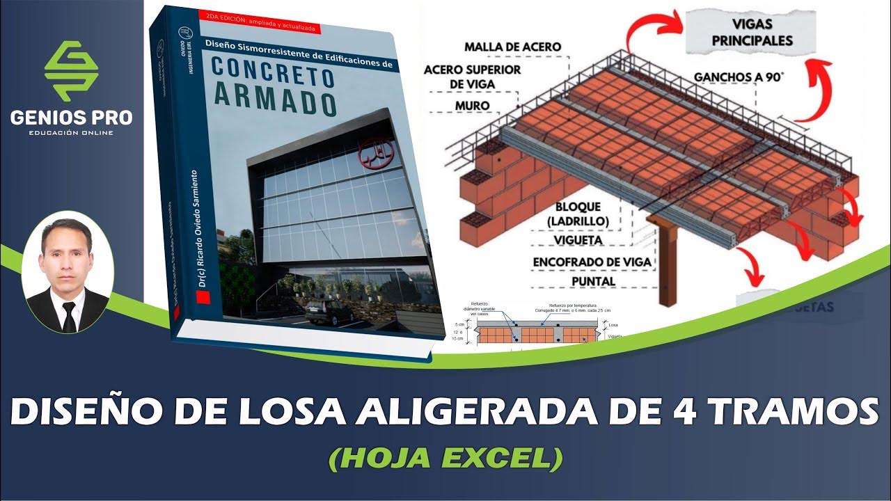 DISEÑO DE LOSAS ALIGERADAS 4 TRAMOS (HOJA EXCEL) - YouTube