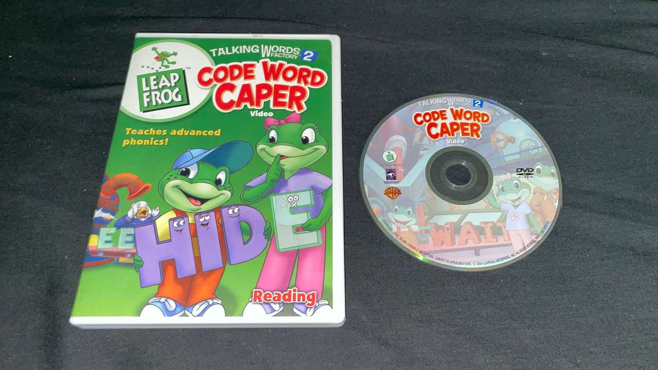 Opening To LeapFrog: Talking Words Factory 2 - Code Word Caper 2004 DVD ...