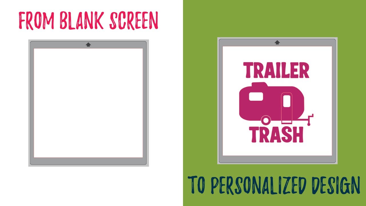 Design a Trailer Trash Decal in Silhouette Studio! - YouTube