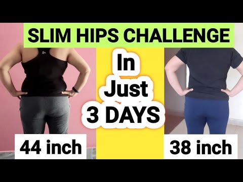 REDUCE HIP FAT | 3 DAYS CHALLENGE TO REDUCE HIP FAT | SLIM LEGS ...