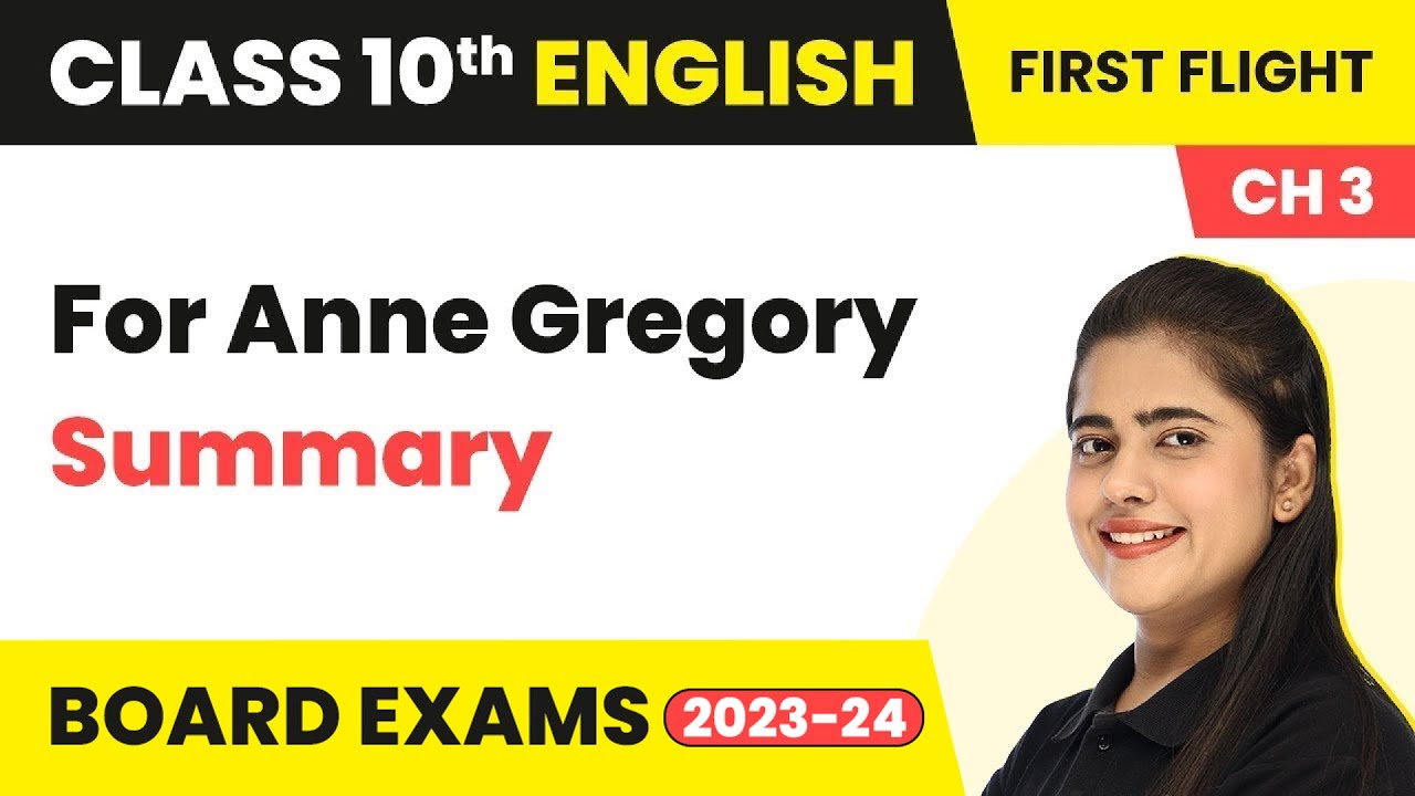 For Anne Gregory Summary The Sermon At Benares Class 10 English for-anne-gregory-summary-the-sermon-at-benares-class-10-english