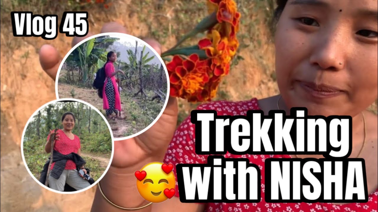 V- 45 Another day of Trekking with nisha 🫂l Nepal Family Vlog l Nepal ...
