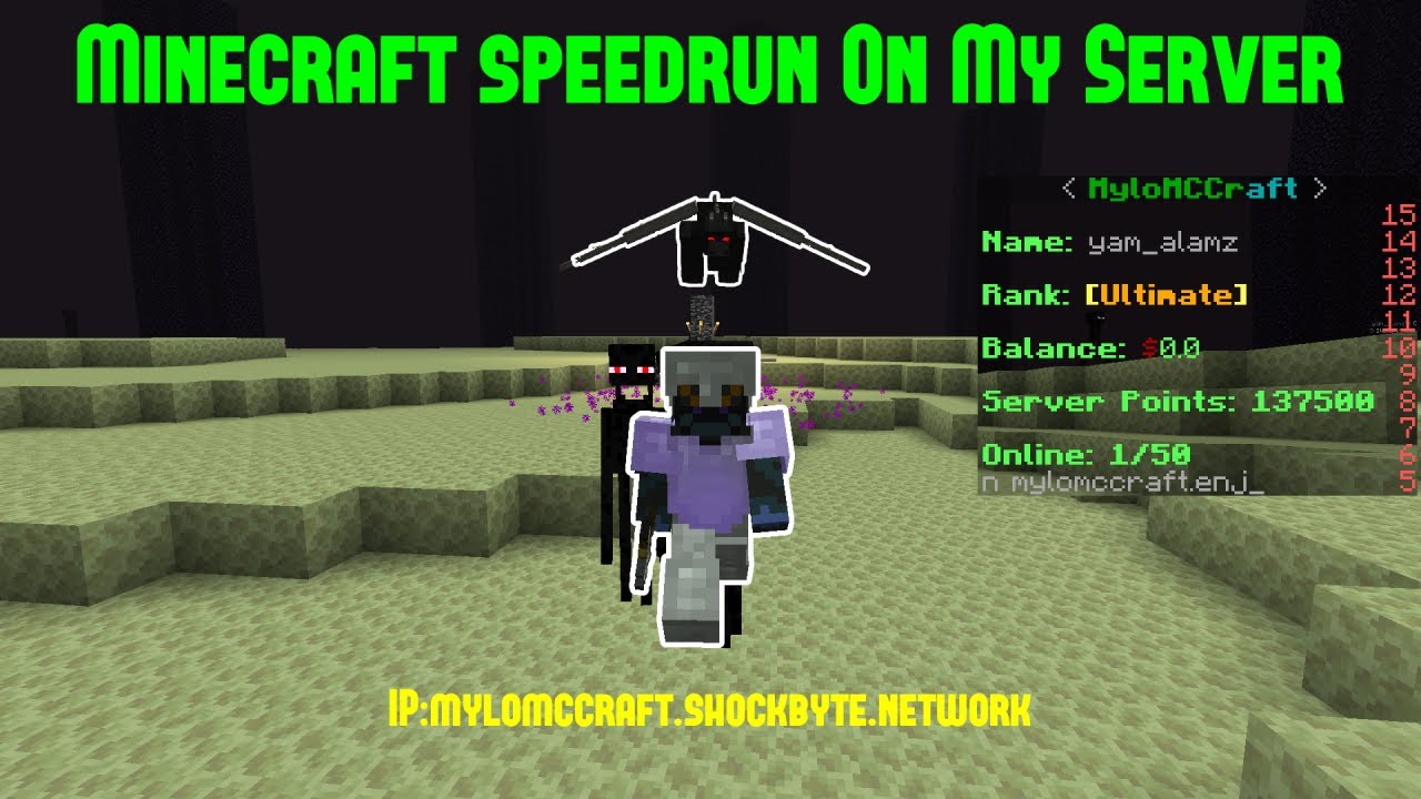 I tried to speedrun minecraft on my new minecraft server - YouTube