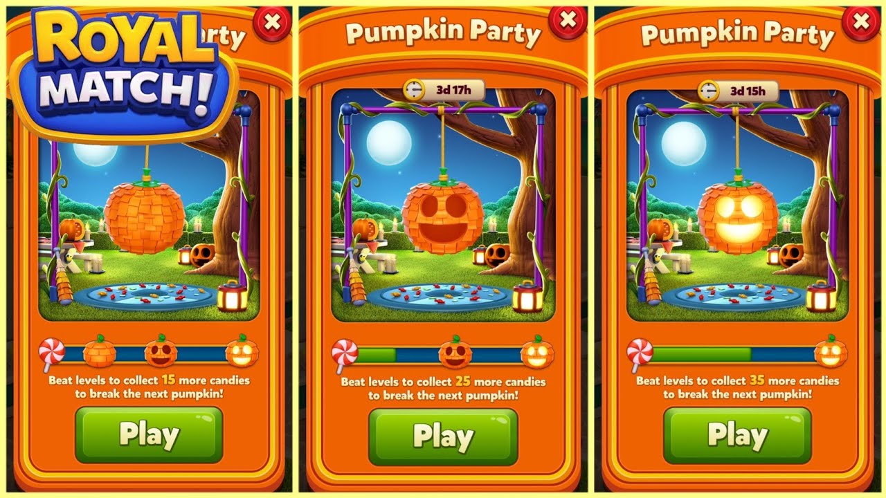 Royal Match: Pumpkin Party - Full Event Completed #royalmatch - YouTube