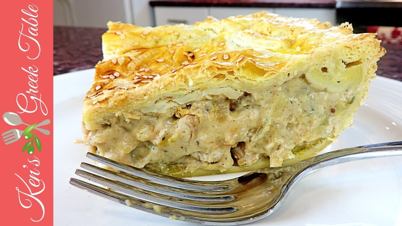 How To Make Kotopita | Greek Chicken Pie Recipe - YouTube