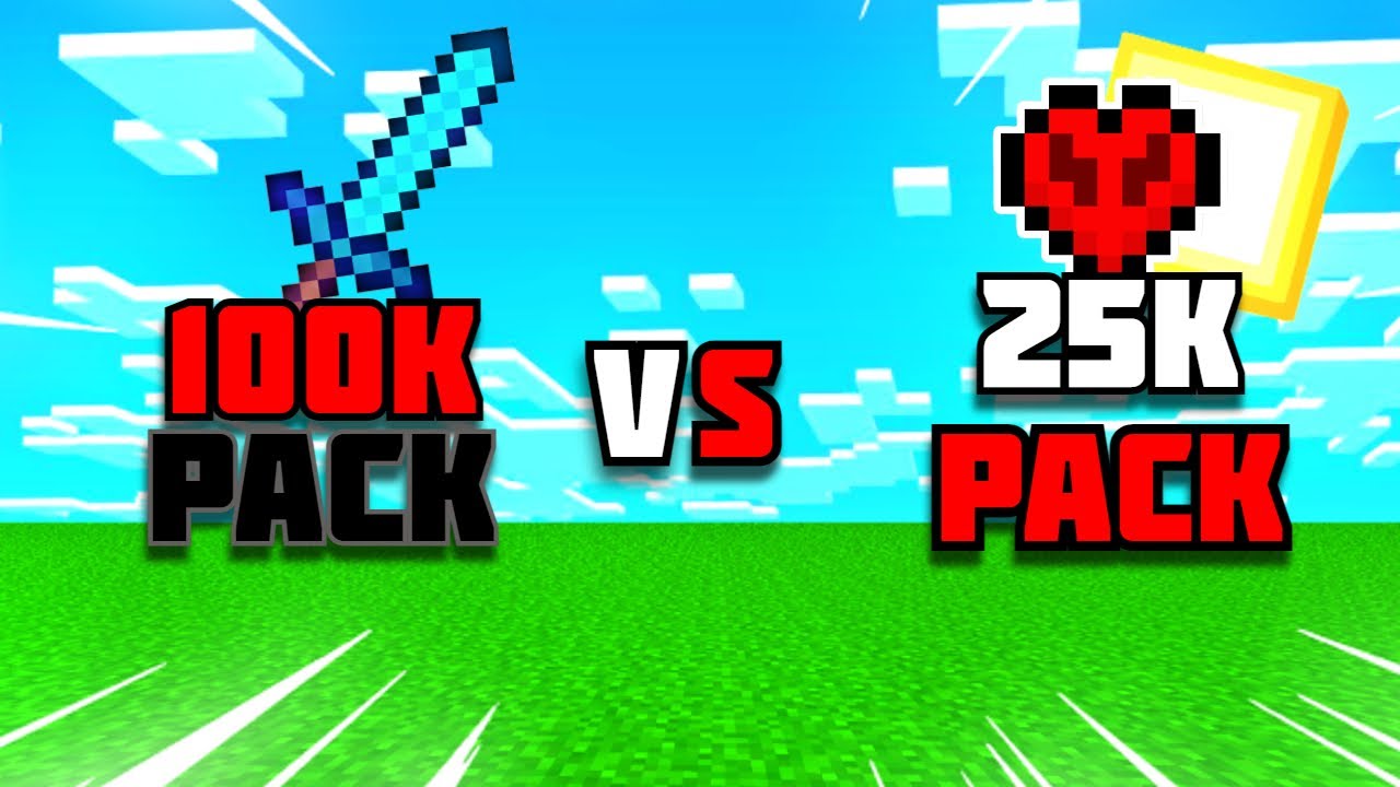 25K VS 100K Sharpness Texture Pack (WHICH IS BETTER) - YouTube