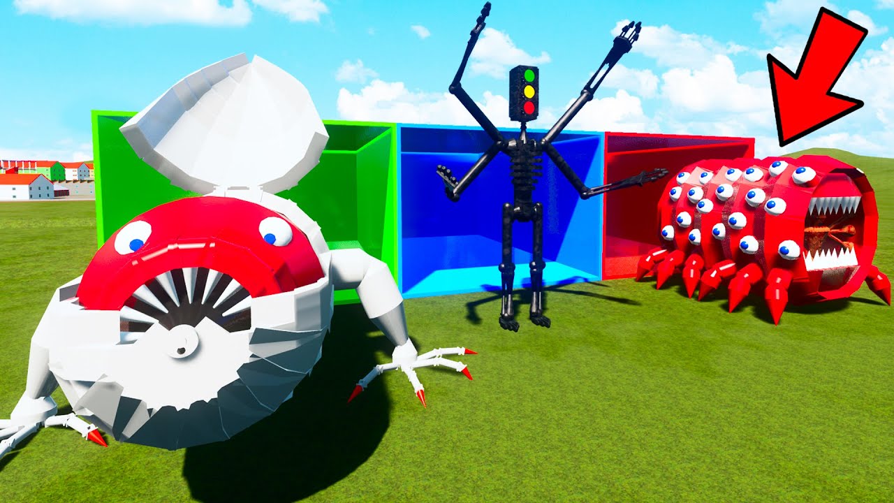 БИТВА ЗА КОНТЕЙНЕРЫ! ПОЕЗД ПОЖИРАТЕЛЬ SCP TRAIN EATER, СВЕТОФОРОГОЛОВЫЙ ...