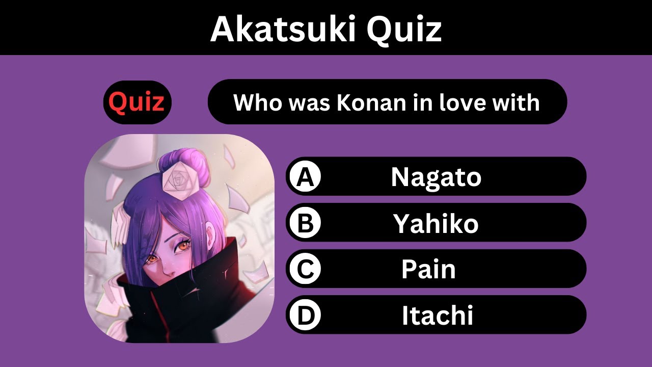 Test your Knowledge with this Naruto Akatsuki Quiz! How much do you ...