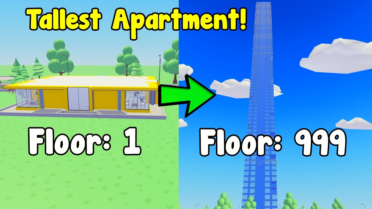 I Built The Tallest Apartment In Apartment Tycoon Roblox Youtube