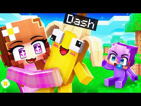 Playing as a BABY BANANA in Minecraft!