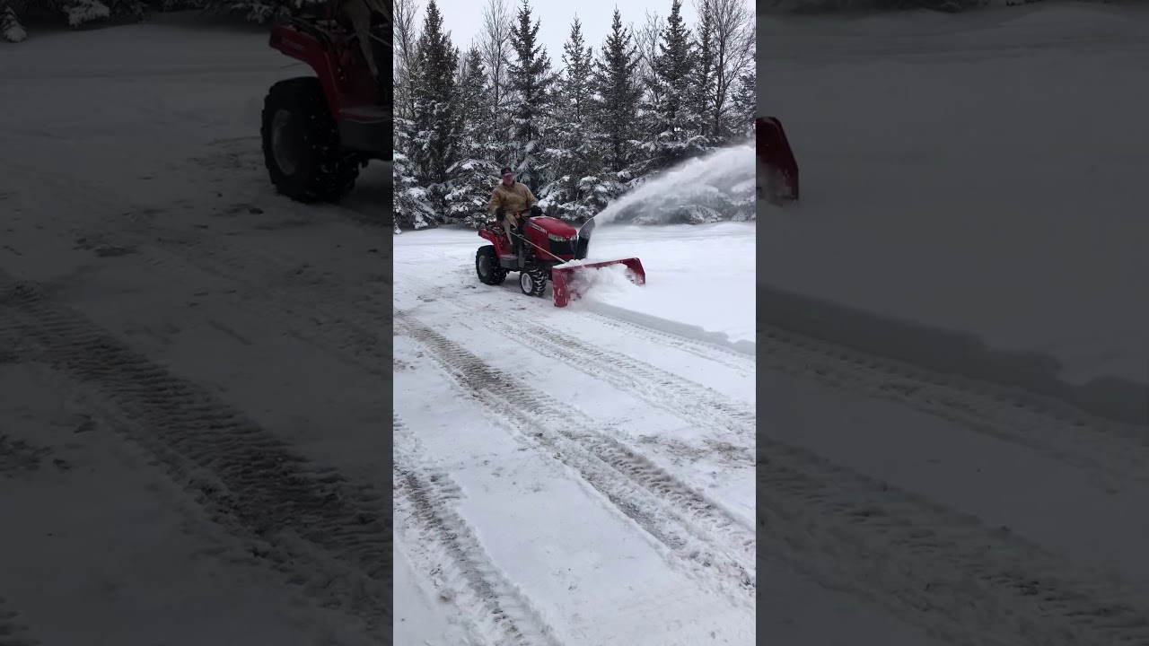 Massey Ferguson GC2400 and 2360 Snow Blower - YouTube