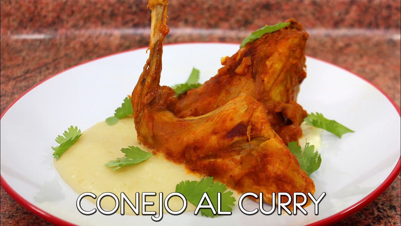 🐇 CONEJO AL CURRY, receta muy fácil y rica (incluye CÓMO DESAGUAR ...