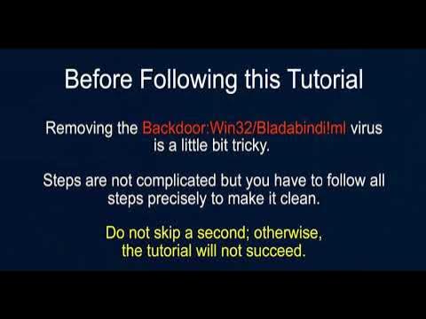 How to Remove Backdoor Win32 Bladabindi Easy Tutorial #worldbestcomputronix - YouTube