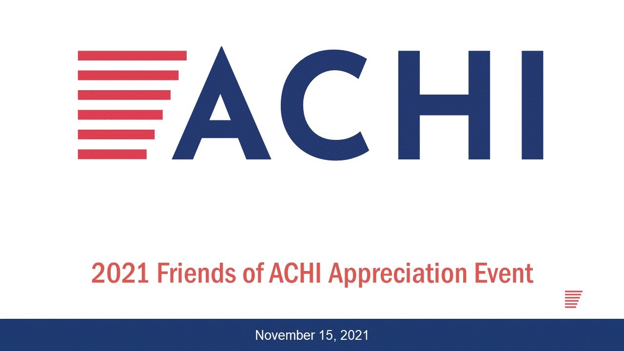 2021 Friends of ACHI Appreciation Event - YouTube