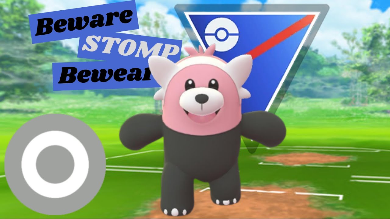 Bewear with STOMP is Stomping Away! Pokémon Go Great League! - YouTube